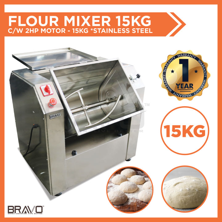 Stainless Steel Flour Mixer Capacity 15KG Come With 2HP Motor | Lazada