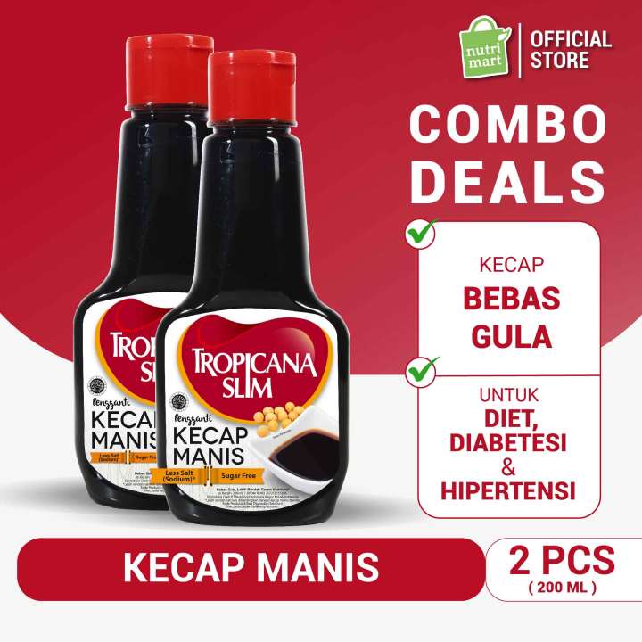 Twin Pack : Tropicana Slim Kecap Manis 200ml - Kecap Manis Diet Bebas ...
