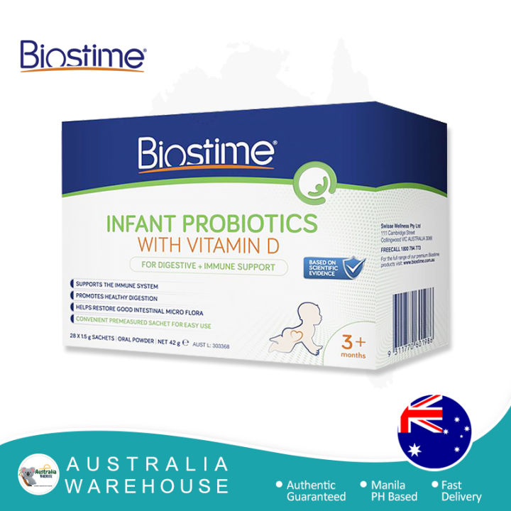 Biostime Infant Probiotic with Vitamin D 28 Pack. Australia Warehouse ...