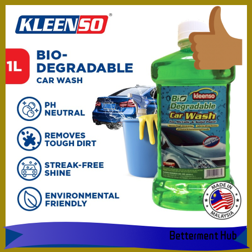 Kleenso Biodegradable Car Wash 1 Litre Sabun Pencuci Kereta | Lazada