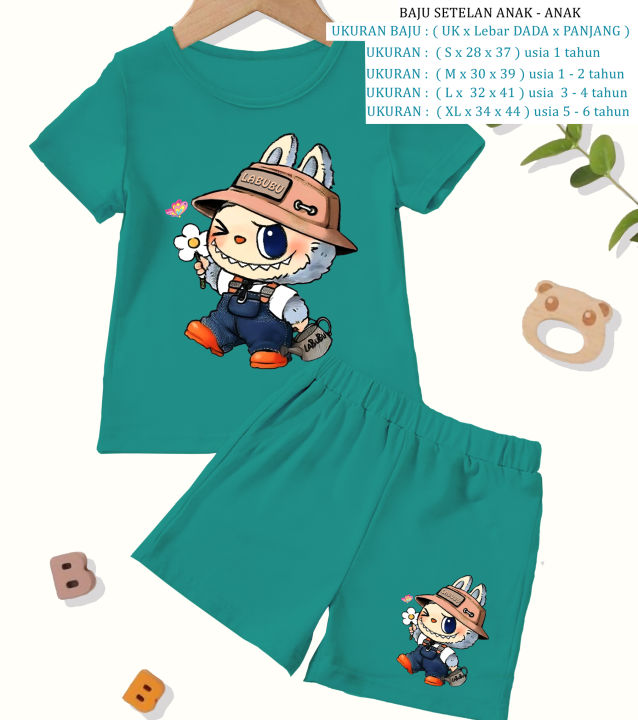 setelan Labubu /setelan anak-anak Labubu | Lazada Indonesia
