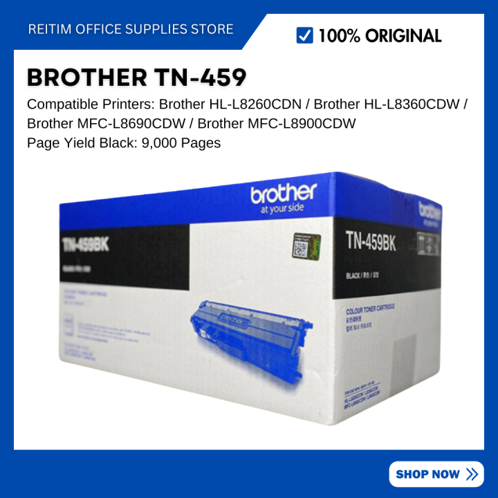 Original Brother TN-459 Black / Cyan / Magenta / Yellow Toner Cartridge ...