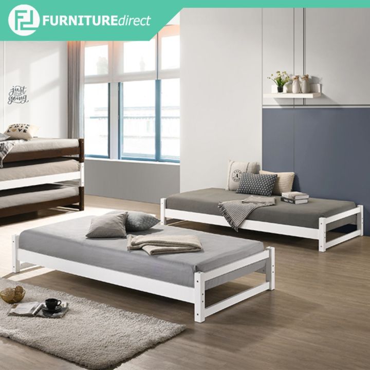 Furniture Direct TWIGGY single size stack bed katil single kayu ...
