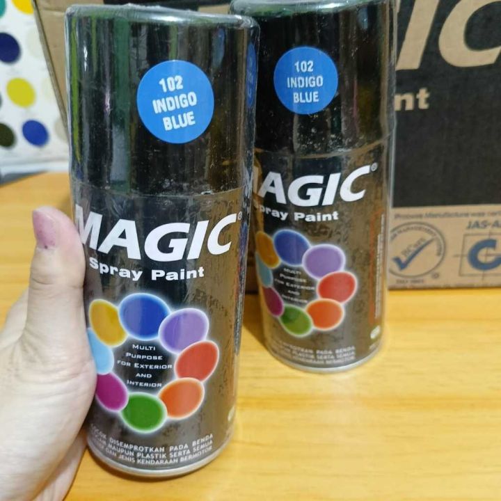 Pilox Pilok Cat Semprot Serbaguna Diton MAGIC Spray Paint 102 Indigo ...