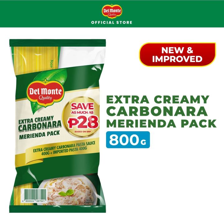 DEL MONTE Extra Creamy Carbonara Merienda Pack | Lazada PH