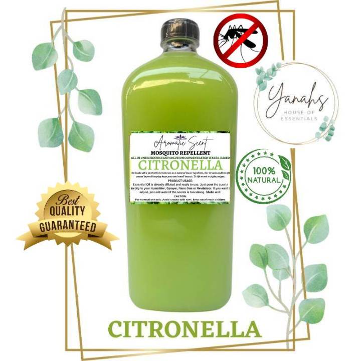CITRONELLA Mosquito Repellent 1L w/ Antibacterial Solution for ...