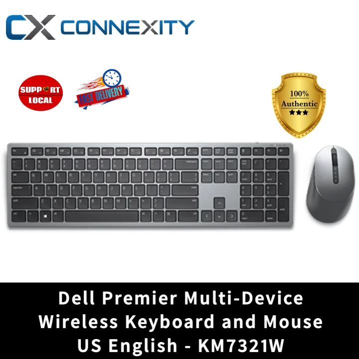 Dell Premier Multi-Device Wireless Keyboard and Mouse US English ...