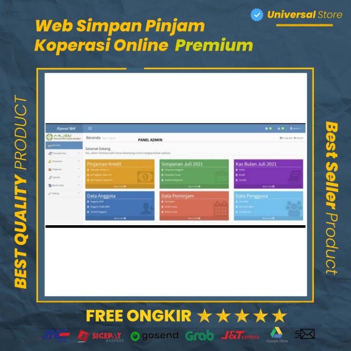 Source Code Web Simpan Pinjam Koperasi Online Berbasis Web Koprasi ...