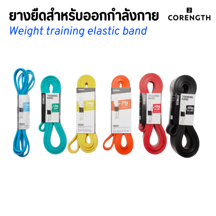 CORENGTH ยางยืดออกกำลังกาย ยางโยคะ แรงต้านทาน 5,15,25,35 Kg. Weight ...