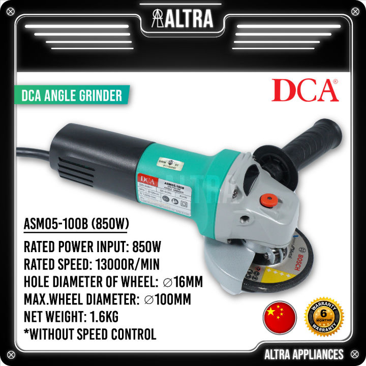 DCA Angle Grinder ASM03-100A DCA / ASM05-100B / only ASM10-100 With ...