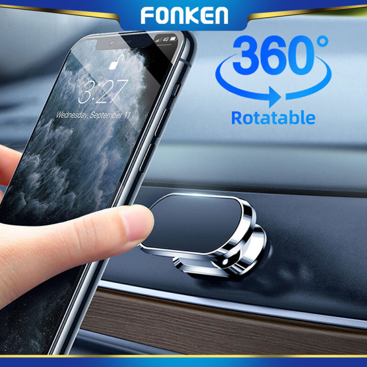 FONKEN 360 Magnetic Car Phone Holder Stand In Car Mini Phone Holder GPS ...