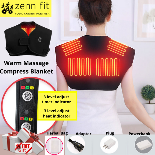 Health Relief Wrap Neck Shoulder Back Muscles Pain Relief Heating Pad ...