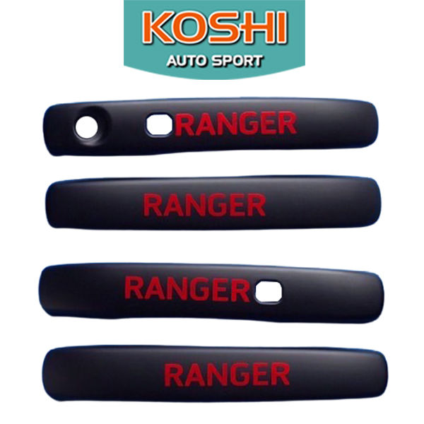 Lekone ครอบมือจับประตู Ford ranger 2022 รุ่น Top 4 ประตู สีดำด้าน /ดำ ...