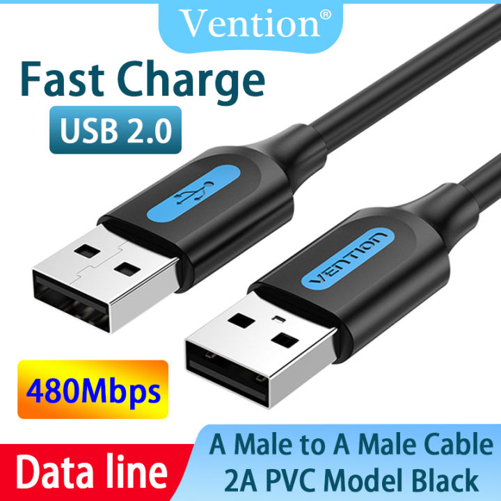 Vention USB Cable Connector USB Extension Cable Male to Male High Speed ...