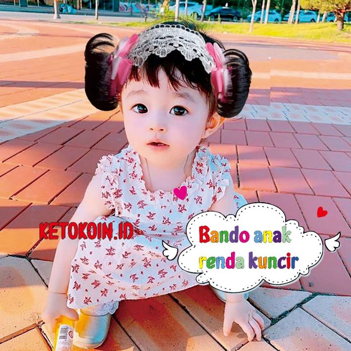 Bando Bayi Renda Poni Kuncir | Bandana Bayi Renda Premium (NEZUKO ...