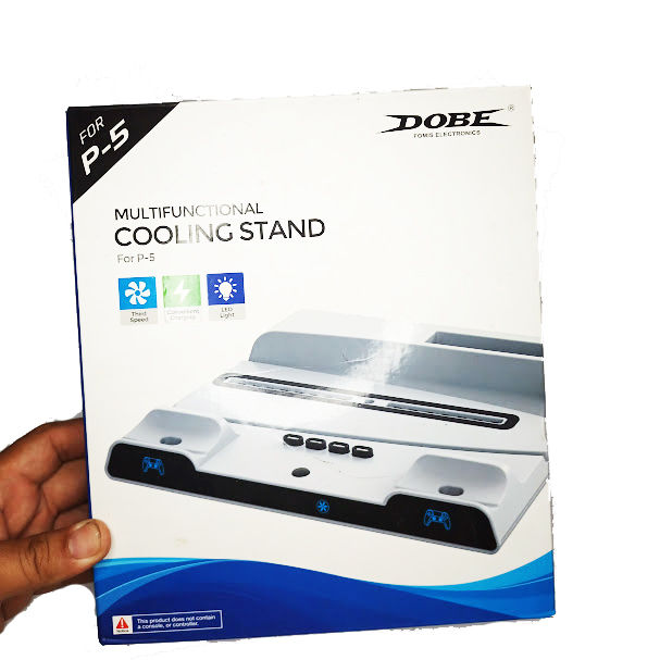 ps5 multifunctional cooling stand by dobe led display dual fan led ...