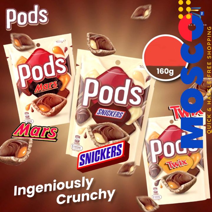 Pods Snickers ♦ Pods Mars ♦ Pods Twix 160g Chocolate | Lazada PH