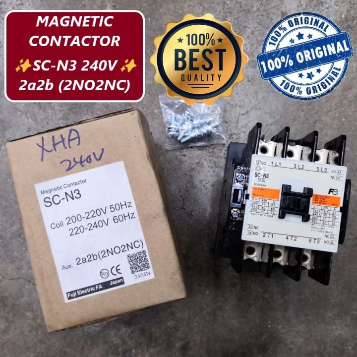 100% ORIGINAL FUJI ELECTRIC FA SC-N3 SC65BAA Magnetic Contactor 240VAC ...
