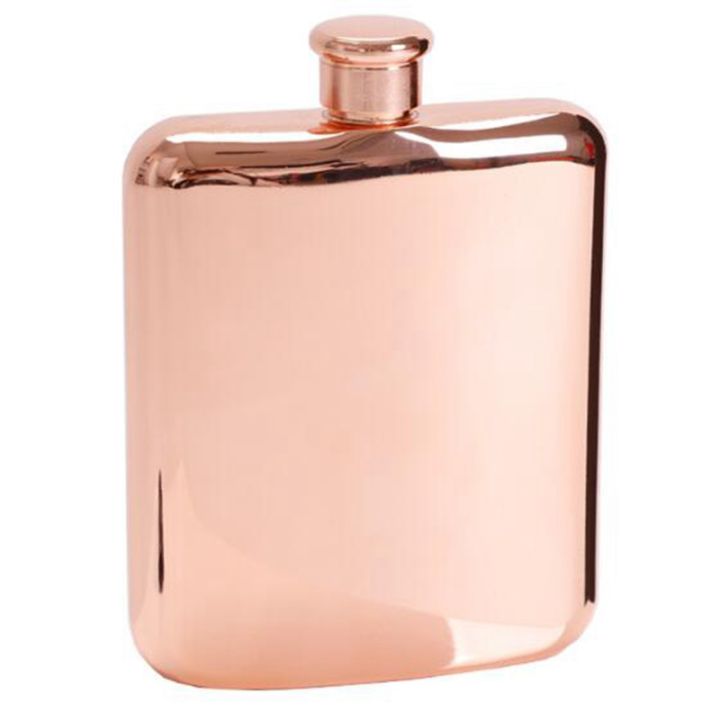 Rose Gold 6 Oz Stainless Steel Vodka Hip Flask Flask for Alcohol Bottle ...