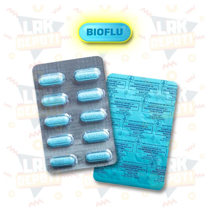 Bioflu (10 tablets) for Flu Relief of Fever, Cough and Colds, Body Pain ...