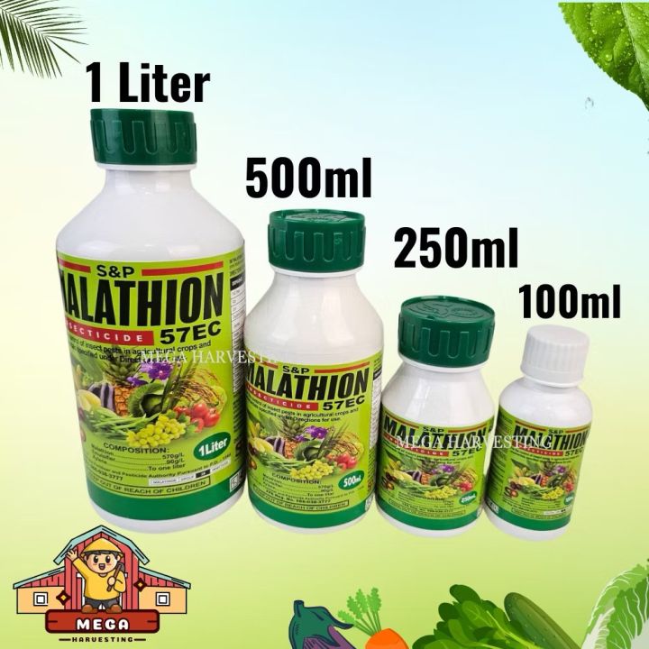 MALATHION 57 EC 1L 500ML 250ML 100ML INSECTICIDE FOR PESTS IN RICE CORN ...