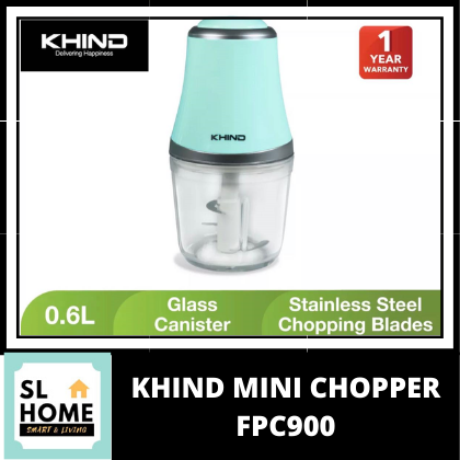 KHIND FPC900 MINI CHOPPER WITH SUS 304 STAINLESS STEEL BLADES {2020 NEW ...
