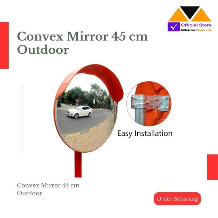 Convex Mirror Outdoor Ukuran 45 cm / Cermin Cembung Simpang Jalan ...