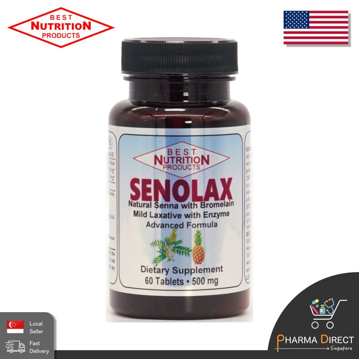 Best Senolax Natural Senna WITH Bromelain Mild Laxative with Enzyme ...
