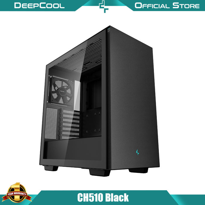 DEEPCOOL CH510 Black sleek and minimalistic mid-tower ATX case (R-CH510 ...