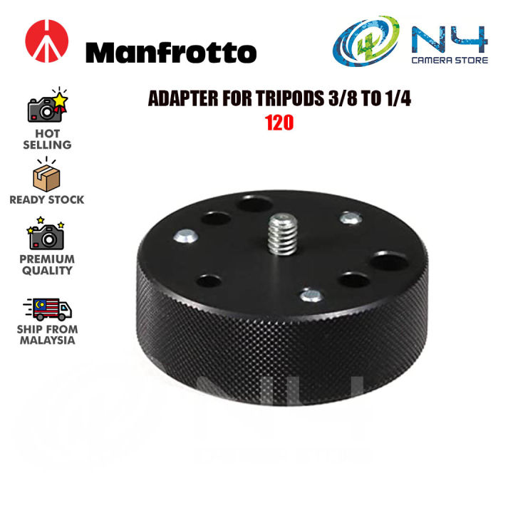 MANFROTTO 120 ADAPTER FOR TRIPODS 3/8 TO 1/4 | Lazada