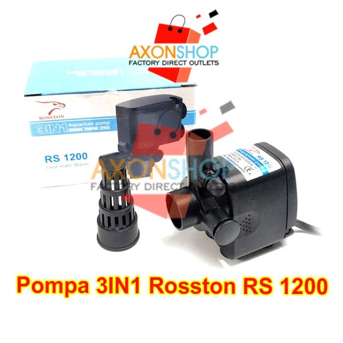 Pompa Air Rosston RS 1200 Aquarium Hidroponik rs 1200 Celup Kolam Pump ...