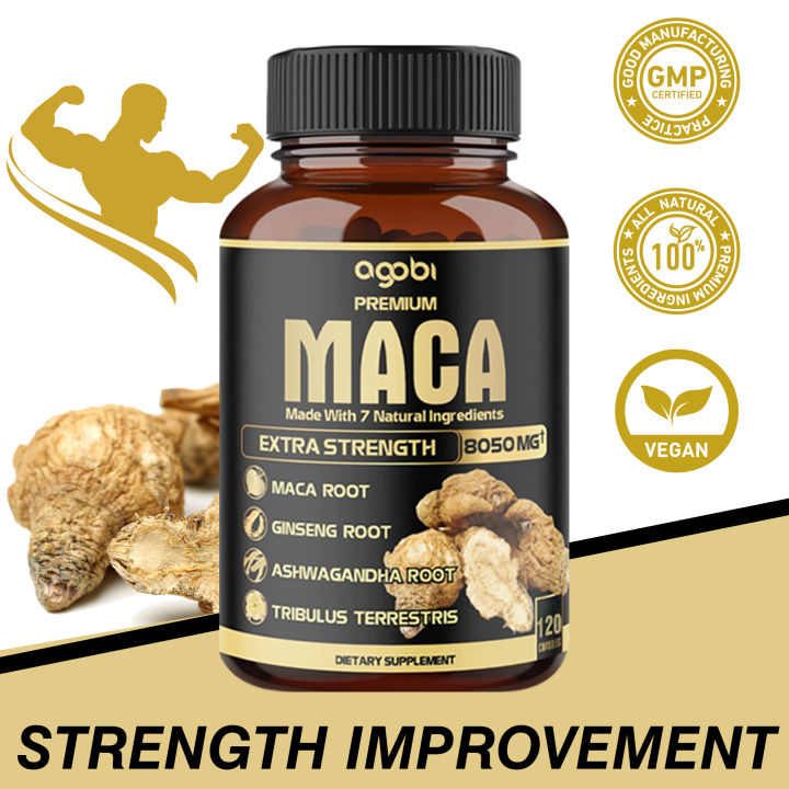 8050mg maca root capsules, mapahusay ang pisikal na lakas, maglagay ...