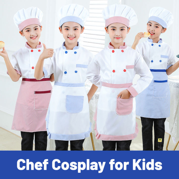Chef Cosplay Costume for Kids Boy Girl Halloween Christmas Party ...