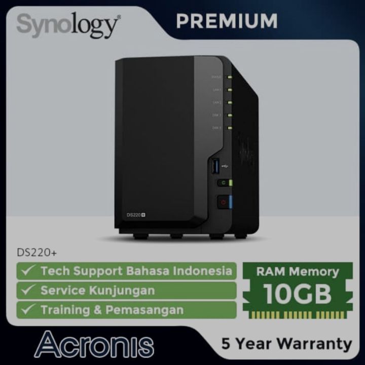 NETWORK STORAGE SYNOLOGY DS220+ 2 BAY | Lazada Indonesia
