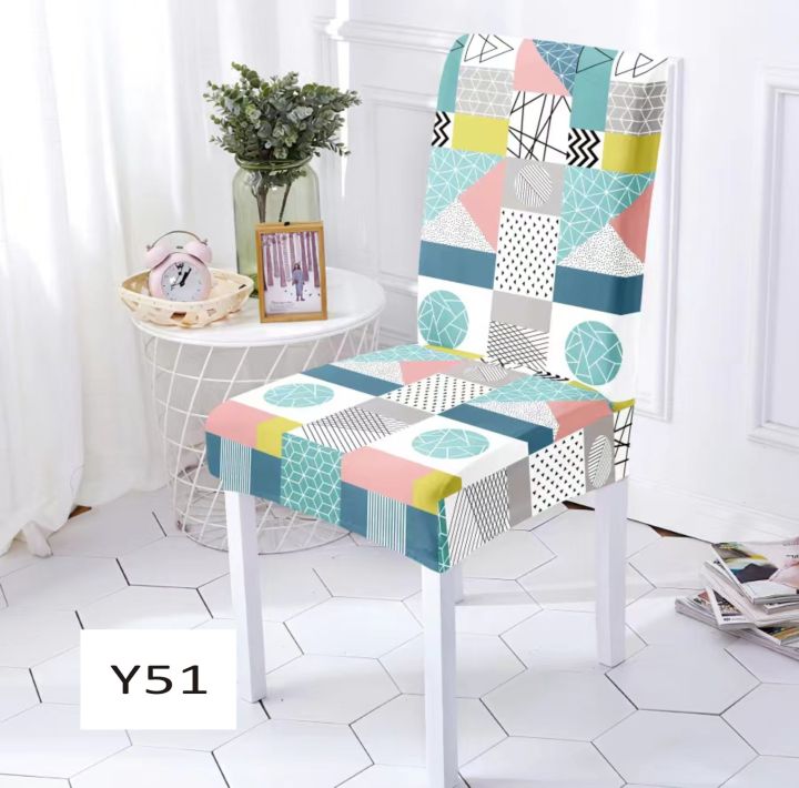 WH-Multicolor pattern chair cover restaurant banquet seat cushion cover ...