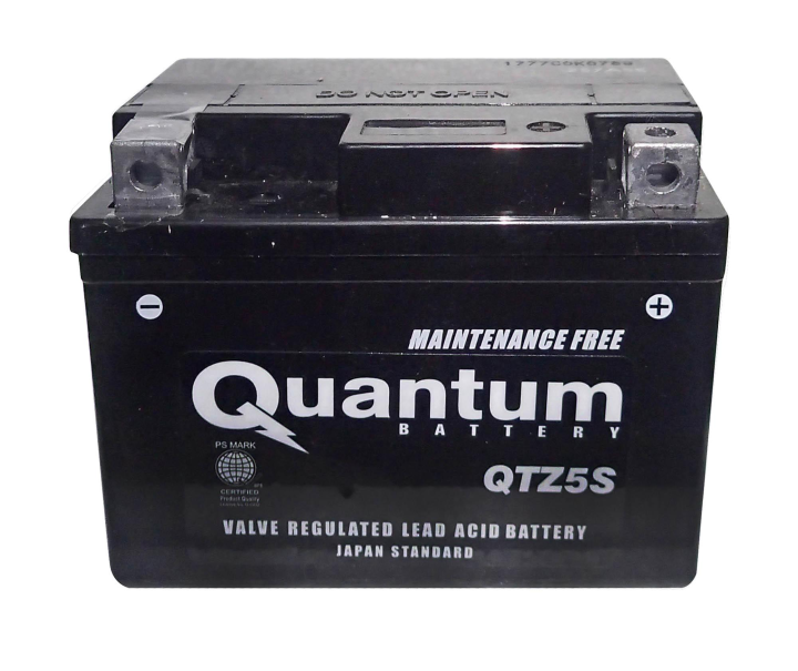 Quantum Motorcycle Battery QTZ5S (MF4L-B) for HONDA XRM, WAVE / SUZUKI ...