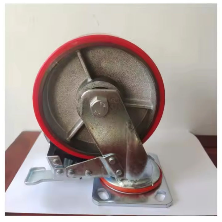 PU Metal Swivel Caster Wheel Heavy Duty With Lock Swivel Wheels With ...