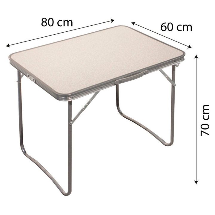 Meja Lipat Meja Koper Portabel Aluminium 80x60x70cm Meja Camping ...