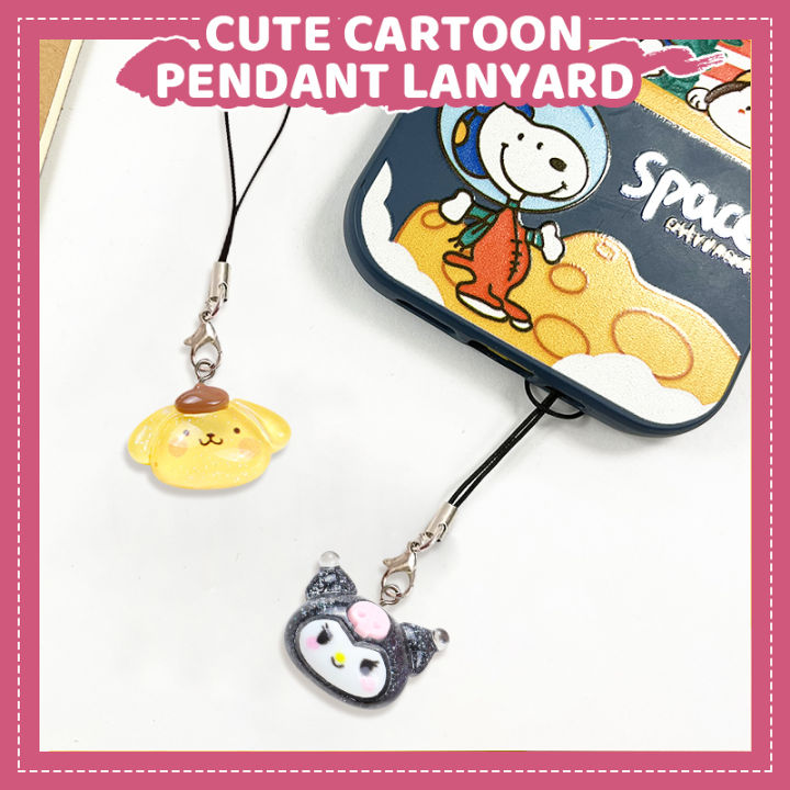 Essentials Liontin Telepon Gemerlap Transparan Pochacco Cinnamoroll Tas ...