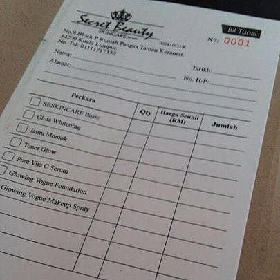 BUKU RESIT BILL INVOICE CUSTOM MADE CETAKAN 1 WARNA 10 BUAH | Lazada
