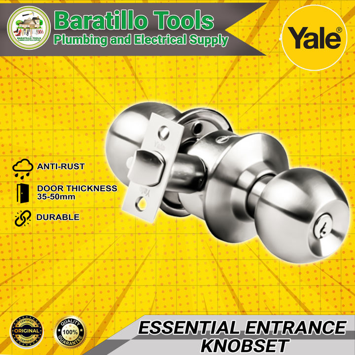 YALE Essential Series Stainless Knobset And Lockset HEAVY DUTY | Lazada PH