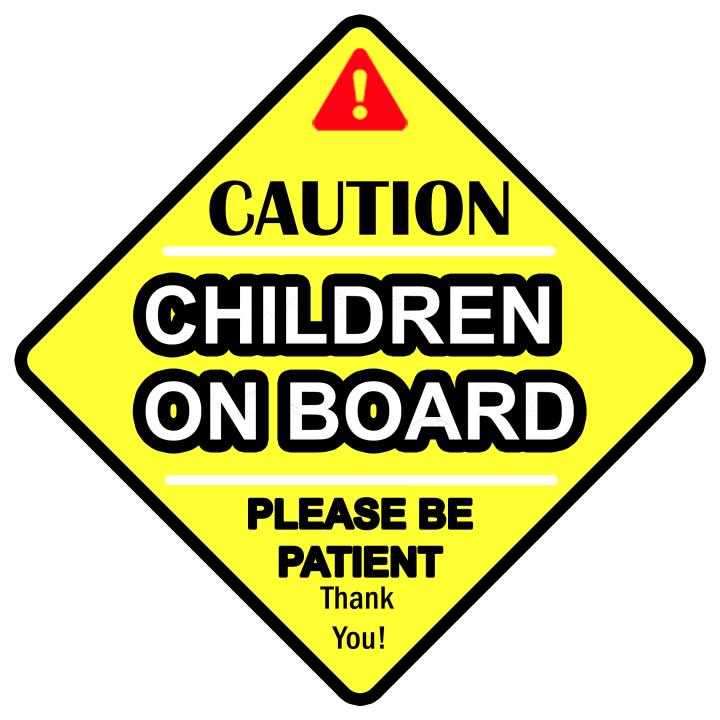 diamond signage children on board, child on board. waterproof vinyl ...