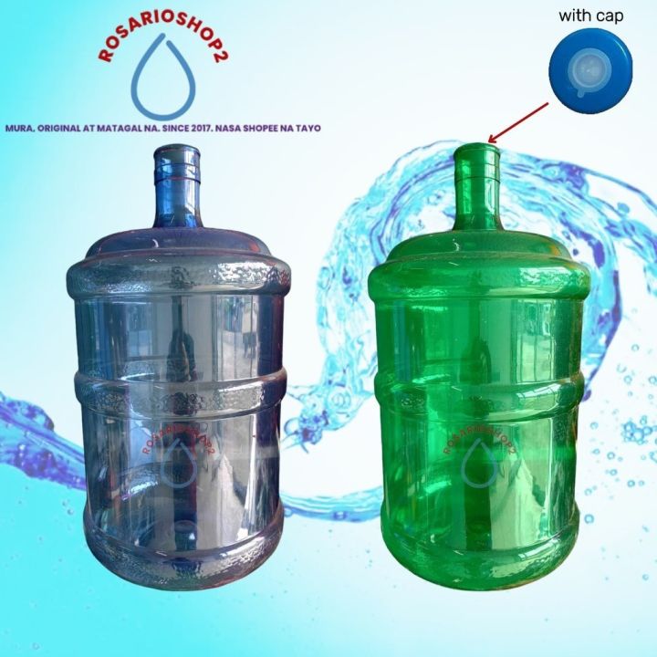 Colored 20 Liters / 5 Gallons Round Container Jug Water Dispenser w ...