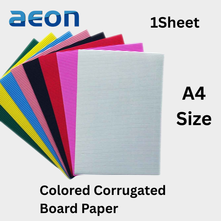 A4 Colored Corrugated Board Paper for Crafts & DIY Projects | Lazada PH
