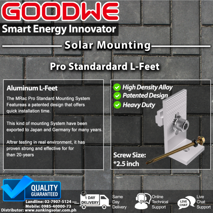 L Feet Solar Mounting Accessories Solar Panel Lfoot | Lazada PH