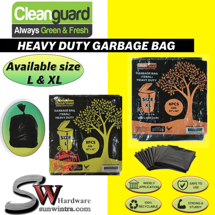 Cleanguard HEAVY DUTY GARBAGE BAG / BAG SAMPAH TEBAL / 厚垃圾袋 / bag ...