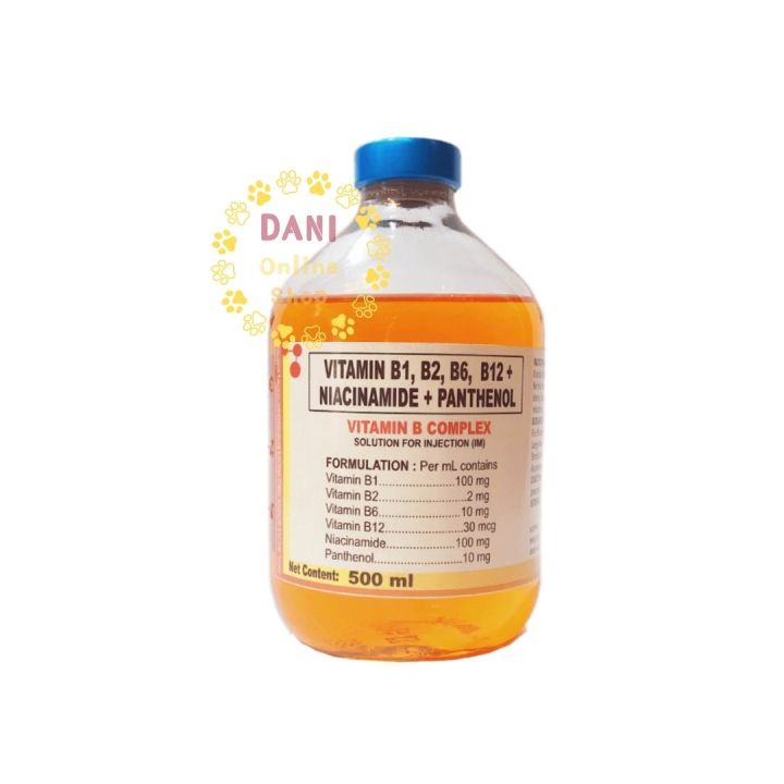 VITAMIN B COMPLEX | 500 ml | Nutrivet FOR ANIMALS Injectable | Lazada PH