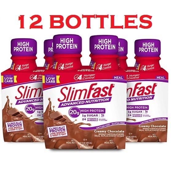 SlimFast Advanced Nutrition Rich Chocolate Royale Shake – Ready to ...