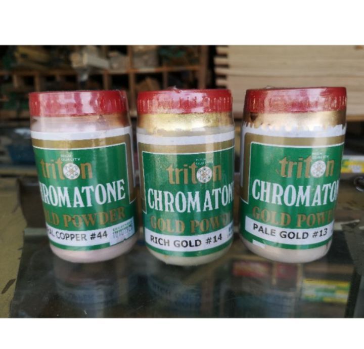 GOLD POWDER TRITON CHROMATONE #13PALE GOLD, #14RICH GOLD, #44NATURAL ...