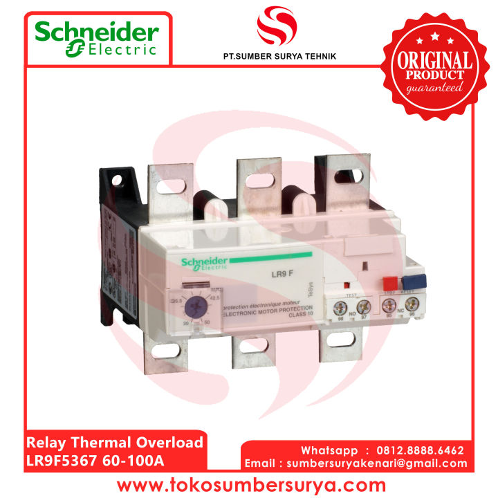 Relay Thermal Overload 60A - 100A Saklar Listrik ON OFF LR9F5367 SNI ...